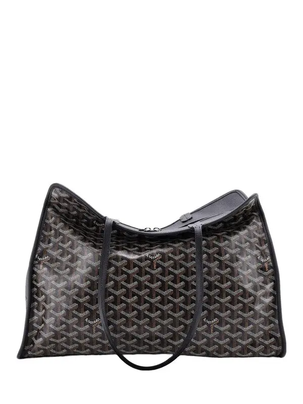 Goyard Hardy Pet Carrier Coated Canvas Pm - Black