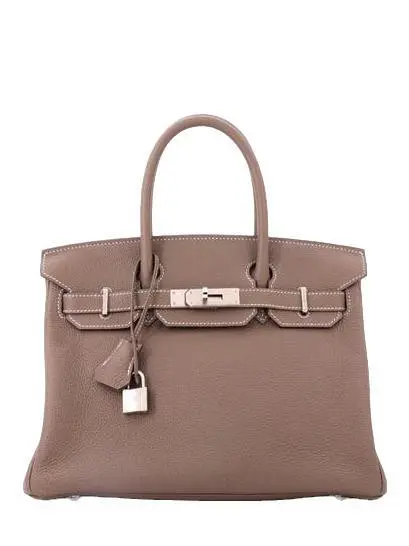 Hermès Birkin Handbag Togo With Palladium Hardware 30 - Grey
