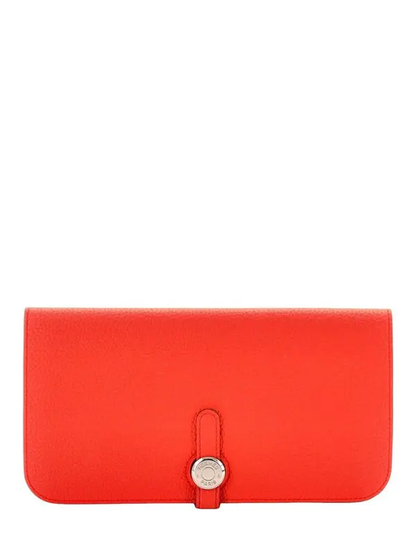 Hermès Dogon Recto Verso Wallet Leather - Orange Poppy