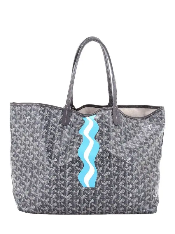 Goyard Artois Tote Printed Coated Canvas Mm - Blue