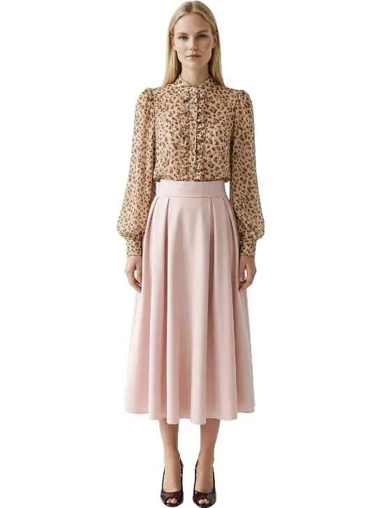 EXQUISE Chandler A-line Skirt - Pink