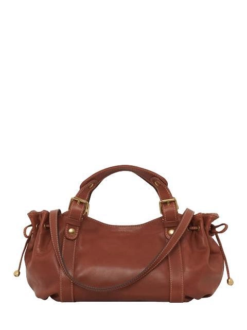 Gerard Darel Mini Leather Shoulder Bag - Tan