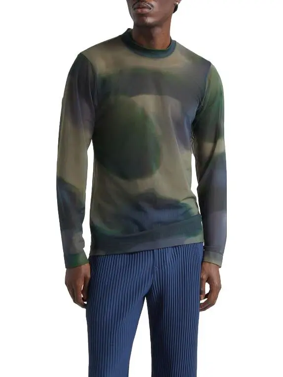 Issey Miyake Dawn Sheer Shirt - Gray