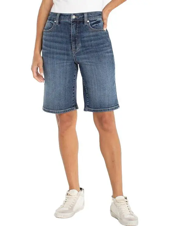 LIVERPOOL High Waist .5-inch Jean Shorts - Harbor Haze