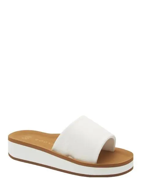 MALVADOS Gwen Platform Slide Sandal - Satin