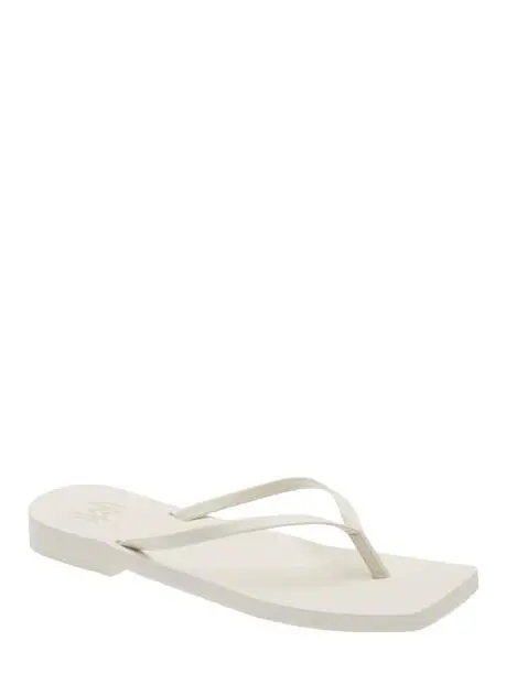 MALVADOS Lola Square Toe Flip Flop - Ash
