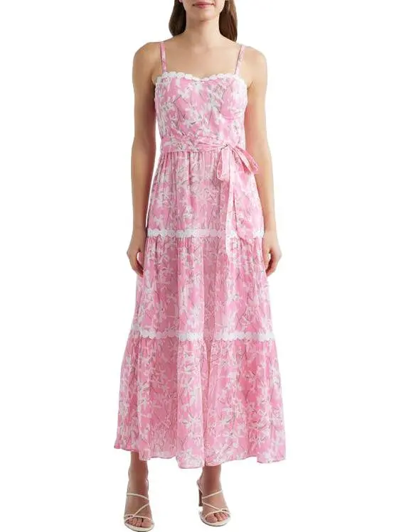 Lilly Pulitzer® Laney Floral Print Maxi Dress - Confetti Pink Liza
