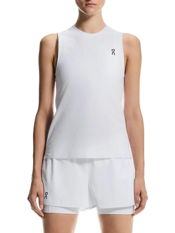 On Court Performance Tennis Tank - White
