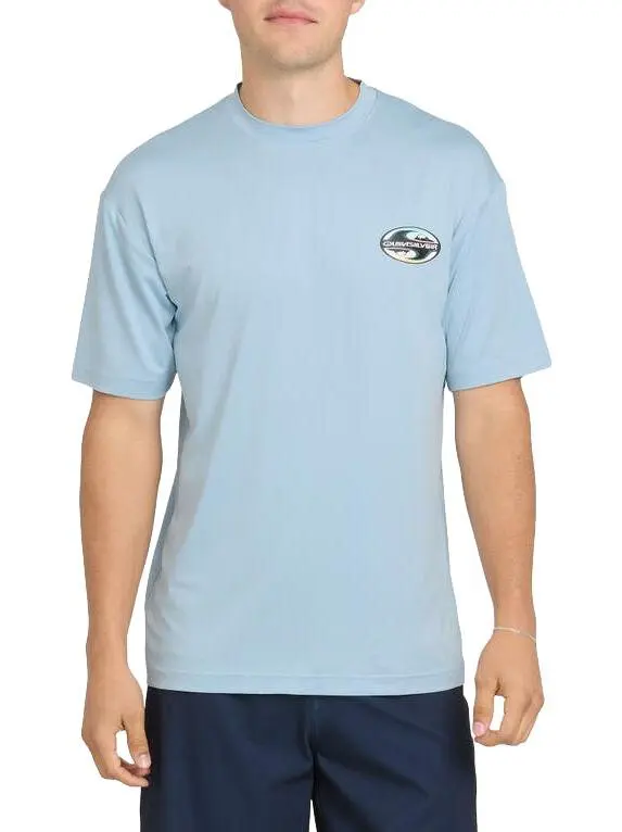 Quiksilver All Day Short Sleeve Rashguard - Skyway
