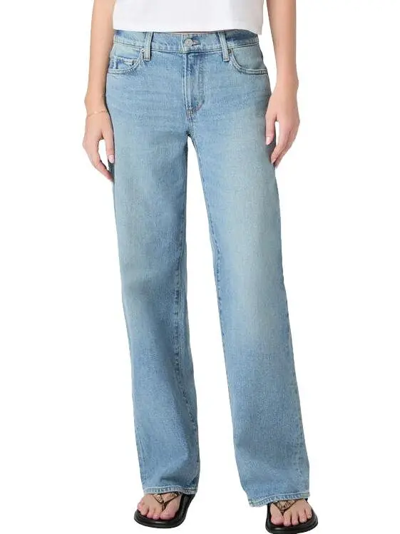 Paige Dana Low Rise Relaxed Straight Leg Jeans - Sepulveda