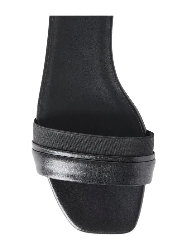 HOUSE OF DAGMAR Nappa Leather Slip-on Flat Sandals - Black