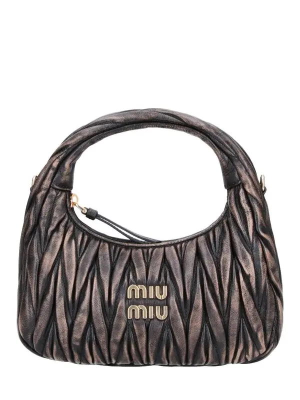 Miu Miu Wander" Matelassé Shoulder Bag - Brown