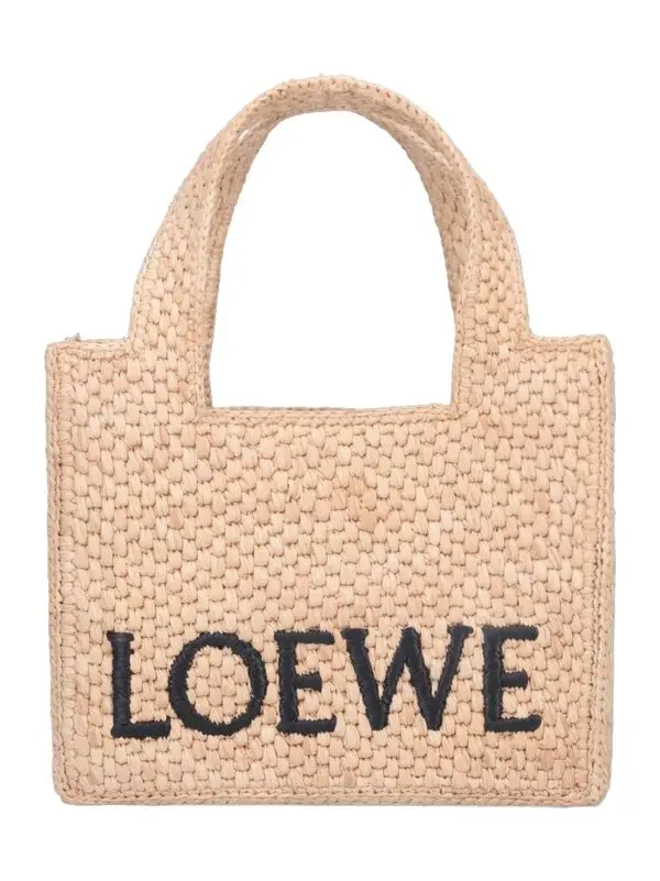 Loewe Raffia Mini Tote Bag - Beige