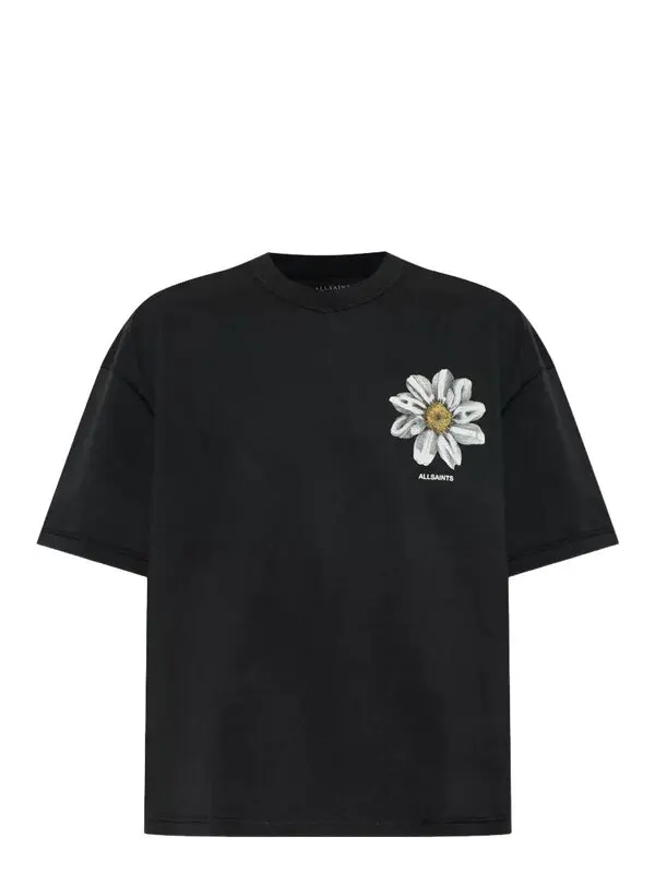 ALLSAINTS Petals Floral-print T-shirt - Black