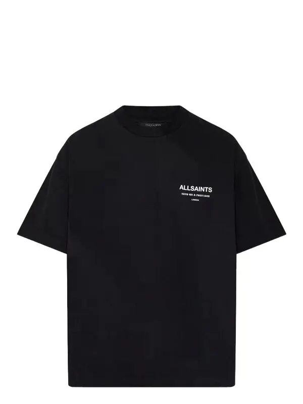 ALLSAINTS Logo-print Crewneck T-shirt - Black