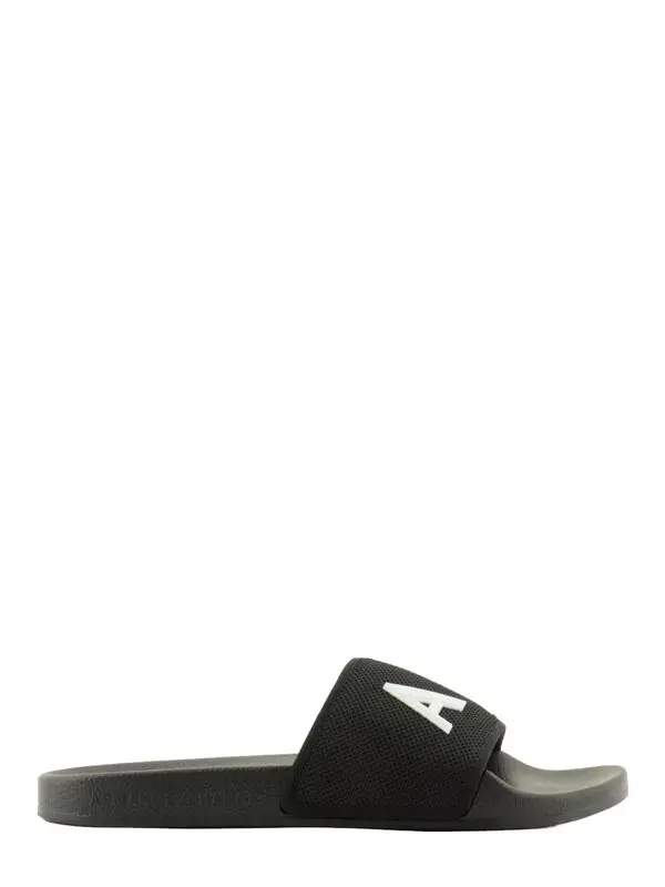 Armani Exchange Logo Detail Slides - Black