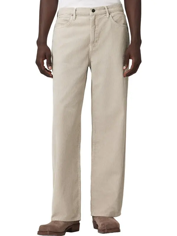 ALLSAINTS Lenny Wide Leg Corduroy Jeans - Stone Brown