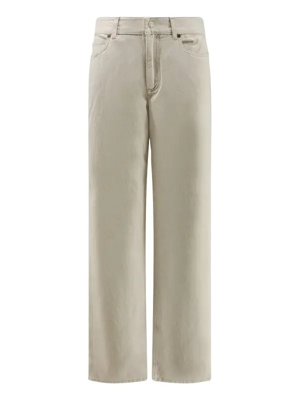 Fendi Wide Leg Jeans - Beige
