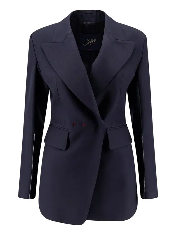 Seafarer Gilda Virgin Wool Blazer - Blue