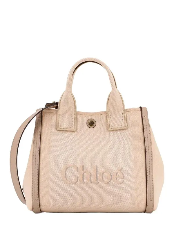 Chloé Carry Canvas Top Handle Bag - Beige
