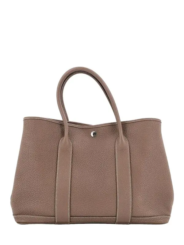 Hermès 36 Garden Party Tote Leather - Gray