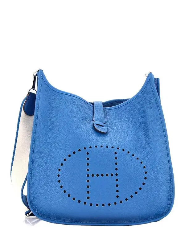 Hermès Gm Evelyne Bag Gen Iii Clemence - Blue