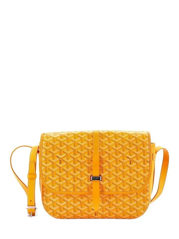Goyard Mm Belvedere Ii Messenger Bag Coated Canvas - Yellow