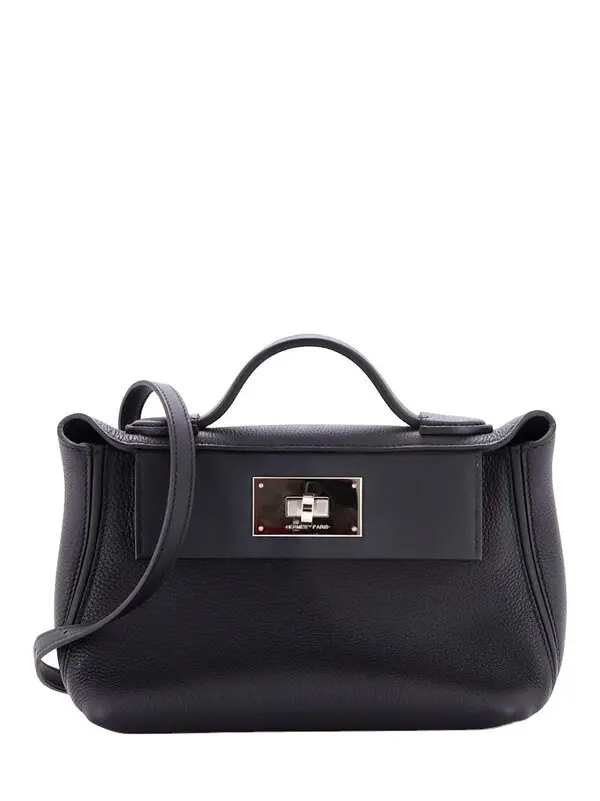 Hermès 21 24/24 Bag Togo With Swift - Black