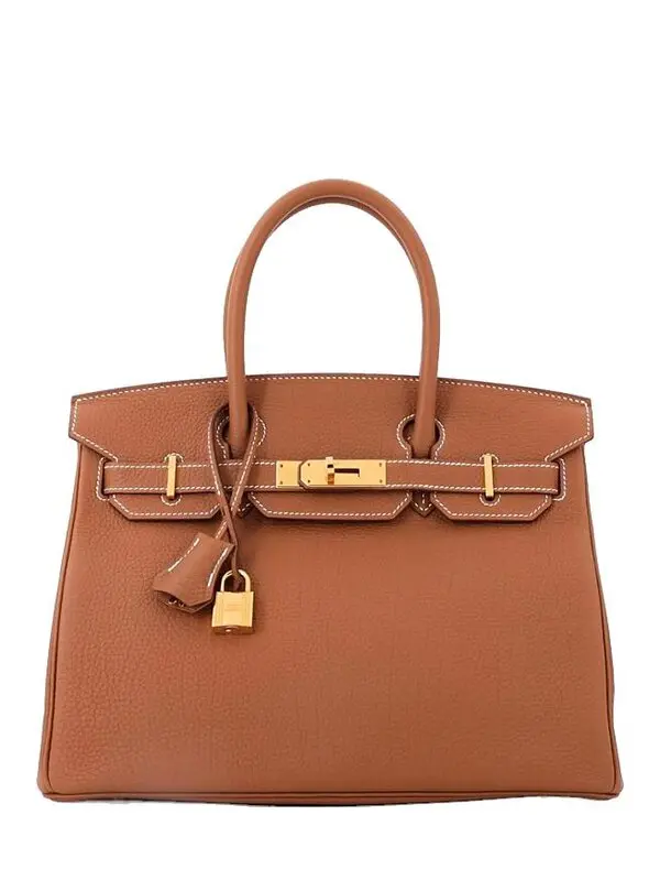 Hermès Birkin 30 Handbag Brown Togo With Hardware - Gold