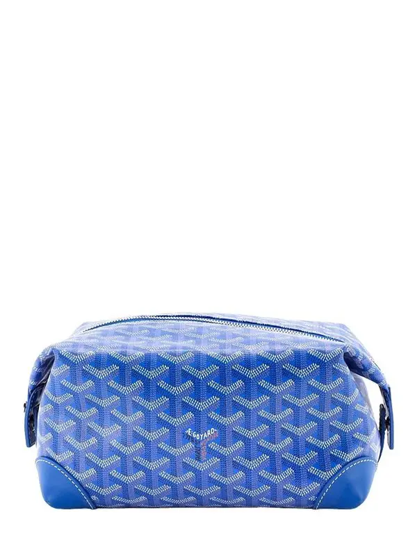 Goyard 25 Boeing Trousse De Toilette Pouch Coated Canvas - Blue