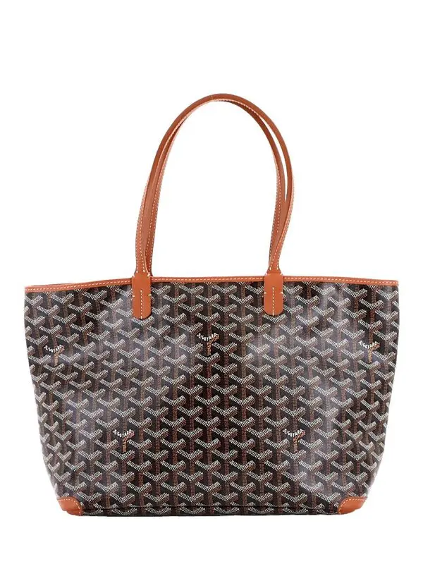 Goyard Pm Artois Tote Coated Canvas - Brown