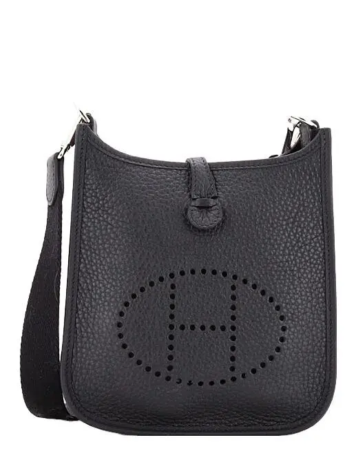 Hermès Tpm Evelyne Bag Gen Iii Clemence - Black