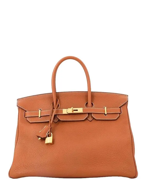 Hermès Birkin 35 Handbag Brown Togo With Hardware - Gold