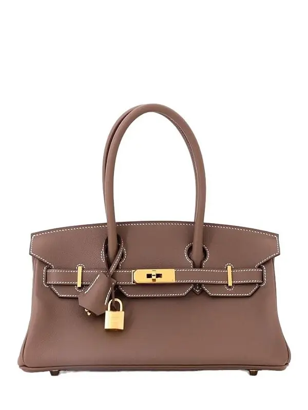 Hermès 29 Shoulder Light Birkin Bag Evercolor - Gray