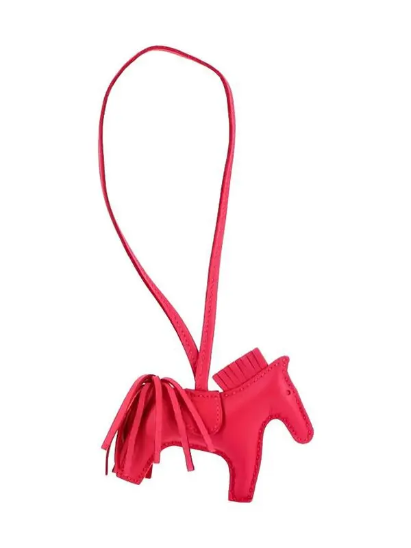 Hermès Pm Mono-tone Grigri Rodeo Bag Charm Leather - Pink