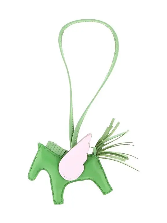 Hermès Pm Pegase Rodeo Bag Charm Leather - Green/ Green/ Pink