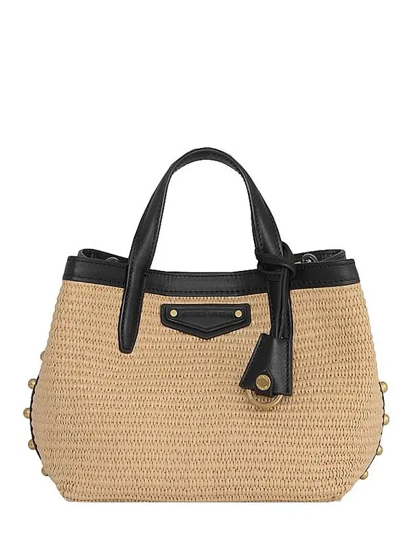 Rebecca Minkoff Riley Small Raffia Tote Bag - Natural