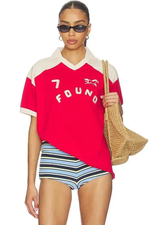 FOUND Goji Jersey Tee - Red