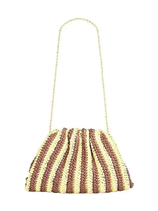 LOEFFLER RANDALL Bailey Clutch - Brown & Butter