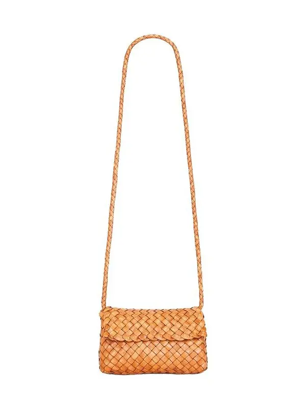 LOEFFLER RANDALL Vinnie Woven Crossbody Bag - Timber
