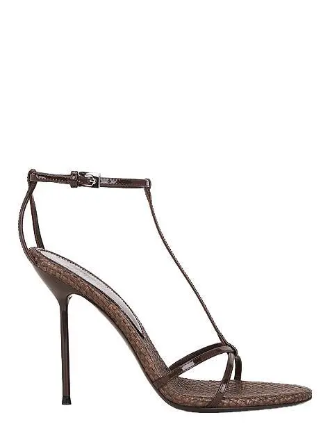 Paris Texas Lidia T-strap Sandal - Ebano