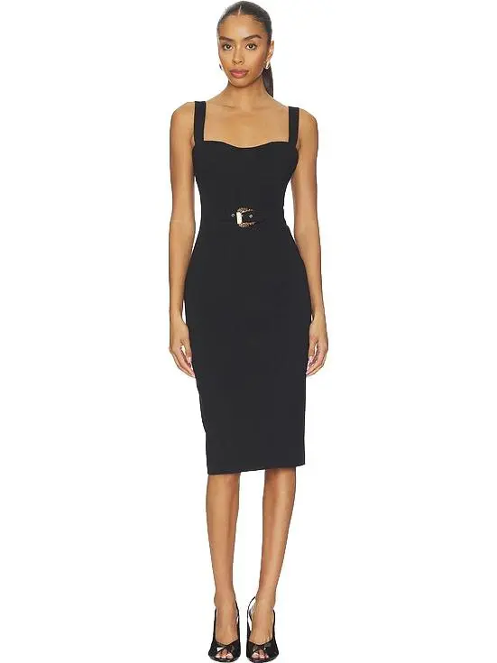 Versace Belted Dress - Black