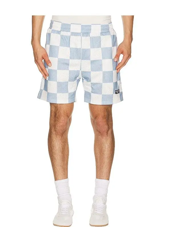 DEVEREUX GOLF Printed Mesh Short - Marine Layer Check