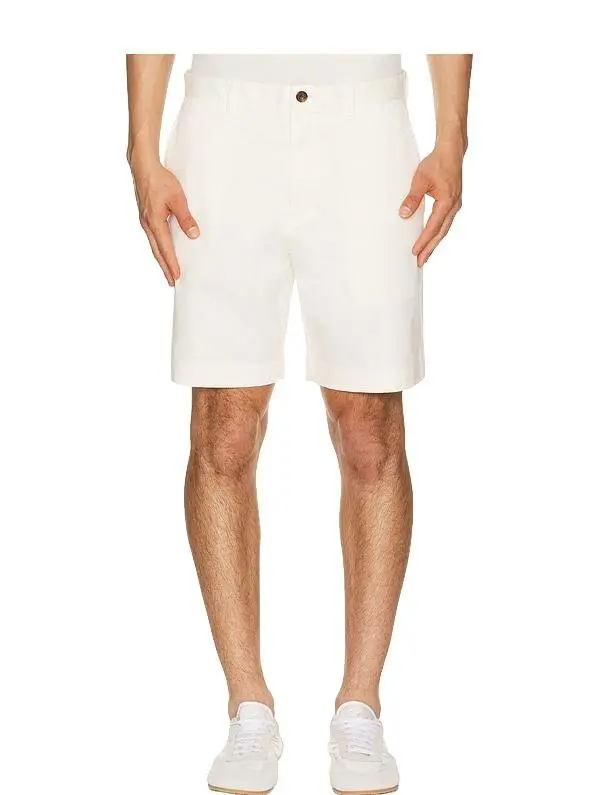 Theory Moonsoft Cotton Standard Shorts - Winter Ivory