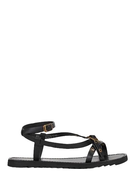 ALLSAINTS Tyla Eyelet Sandal - Black