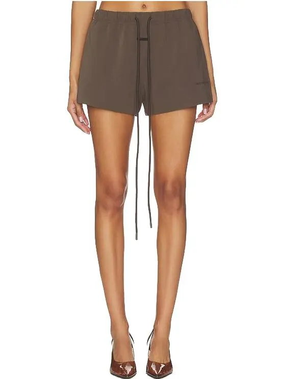 Fear Of God Active Trace Running Short - Brown