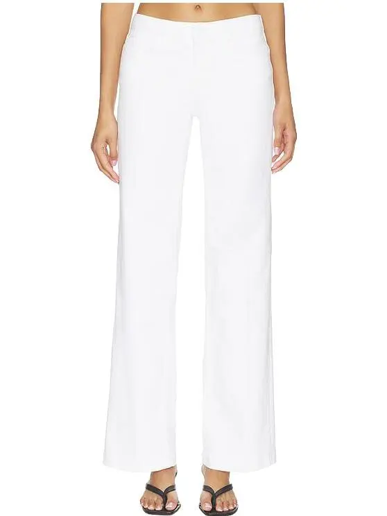 L'Agence Joanne Wide Leg Pant - Blanc