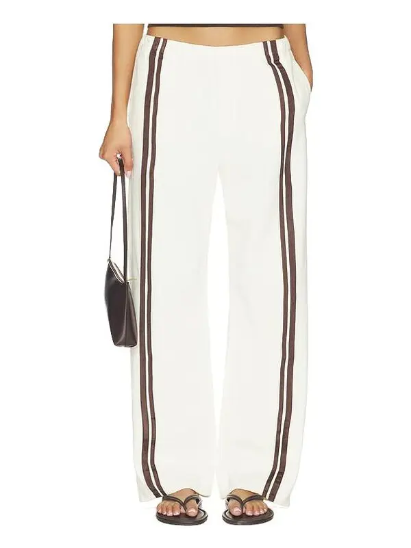 Rag & Bone Logan Pull-on Track Pants - Ecru Sport