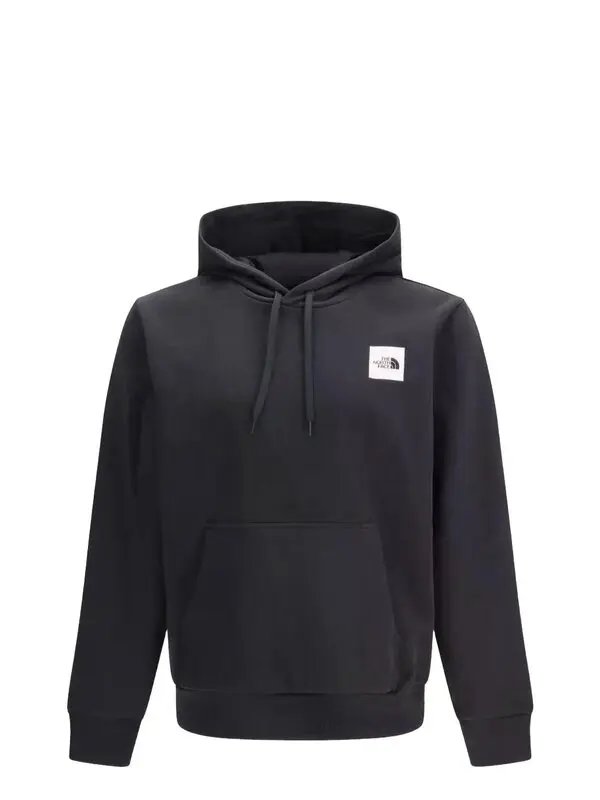 The North Face Evo Box Cotton Hoodie With Chest Logo Patch - Black