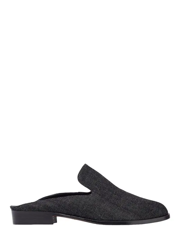 Clergerie Alicet Denim Slippers - Black